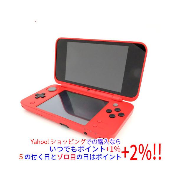 【商品名：】任天堂 Newニンテンドー2DS LL モンスターボールエディション JAN-S-KCAA 本体・液晶画面いたみ　／　【商品状態：】動作確認済みの中古品です。／／※本体に割れ・キズ・汚れなどの傷み、液晶画面に黄ばみが見られます。...