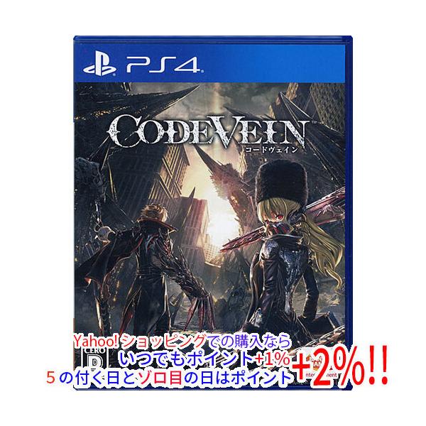 【商品名：】CODE VEIN 予約特典クリアカード付き PS4　／　【商品状態：】開封済みの中古品です。☆ケース・説明書付き！／／※本商品は、製品の性質上、返品はお受けできませんのでご了承ください。　　／　【検索用キーワード：】≪プレイス...