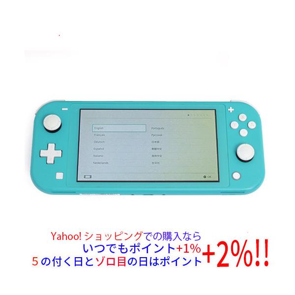 【商品名：】任天堂 Nintendo Switch Lite(ニンテンドースイッチ ライト) HDH-S-BAZAA ターコイズ 本体のみ 本体・液晶画面いたみ　／　【商品状態：】動作確認済みの中古品です。／／※液晶画面に傷、日焼けが見られ...