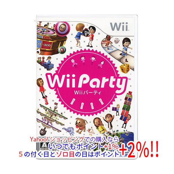 【商品名：】Wii Party Wii ディスク傷・カバー・ケースいたみ　／　【商品状態：】開封済みの中古品です。☆ケース・説明書付き！※紙カバーに汚れ・破れまたケースに割れ・日焼けなどの傷みが見られます。／／※ディスク全体に薄い傷が見られ...