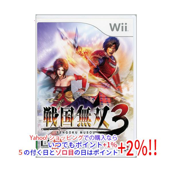 【商品名：】戦国無双3 Wii ケース・説明書いたみ　／　【商品状態：】開封済みの中古品です。※説明書に汚れ・破れまたケースに割れ・日焼けなどの傷みが見られます。／／※本商品は、製品の性質上、返品はお受けできませんのでご了承ください。　／　...