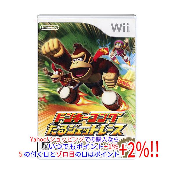 【商品名：】ドンキーコング たるジェットレース Wii　／　【商品状態：】開封済みの中古品です。☆ケース・説明書付き！／／※本商品は、製品の性質上、返品はお受けできませんのでご了承ください。　／　【検索用キーワード：】≪任天堂 ソフト≫ ド...