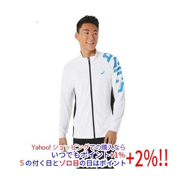 【商品名：】asics アシックス XLサイズ HEXグラフィックドライニットジャケット 2031D829 ブリリアントホワイト　／　【商品状態：】新品　／　【検索用キーワード：】≪HEX GRAPHIC DRY KNIT JACKET 即...
