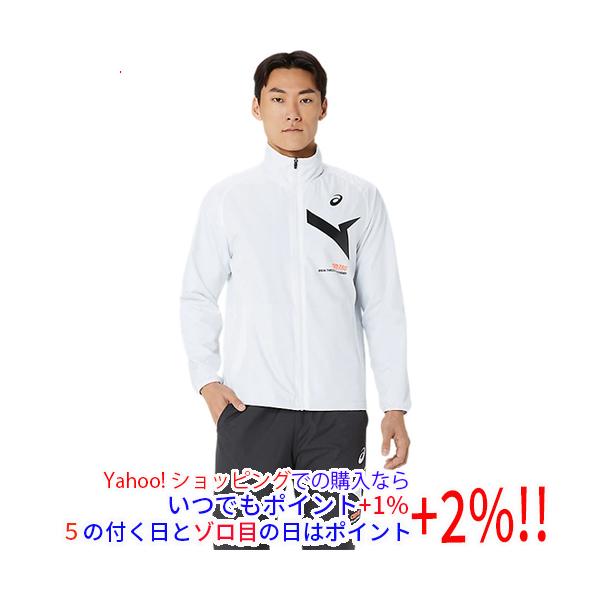 【商品名：】asics アシックス M サイズ AIM-TRG裏トリコットウインドブレーカージャケット 2031E730 ブリリアントホワイト　／　【商品状態：】新品　／　【検索用キーワード：】≪即納≫ Mサイズ AIM-TRG裏トリコット...