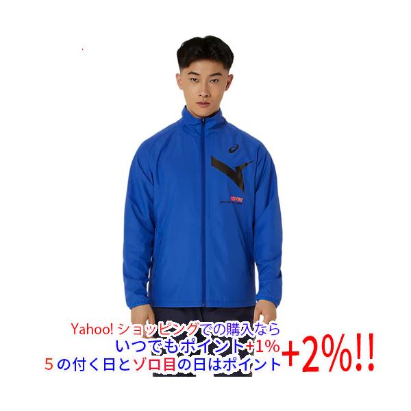 【商品名：】asics アシックス L サイズ AIM-TRG裏トリコットウインドブレーカージャケット 2031E730 トゥルーブルー　／　【商品状態：】新品　／　【検索用キーワード：】≪即納≫ Lサイズ AIM-TRG裏トリコットウイン...