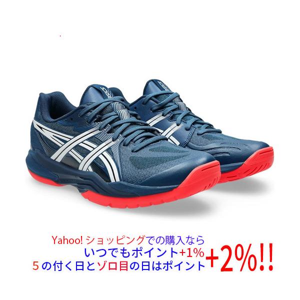 【商品名：】asics アシックス 27.5cm ハンドボールシューズ POWERBREAK FF 1071A101 マコ ブルー/ホワイト　／　【商品状態：】新品　／　【検索用キーワード：】≪即納≫ 27.5cm ハンドボールシューズ P...
