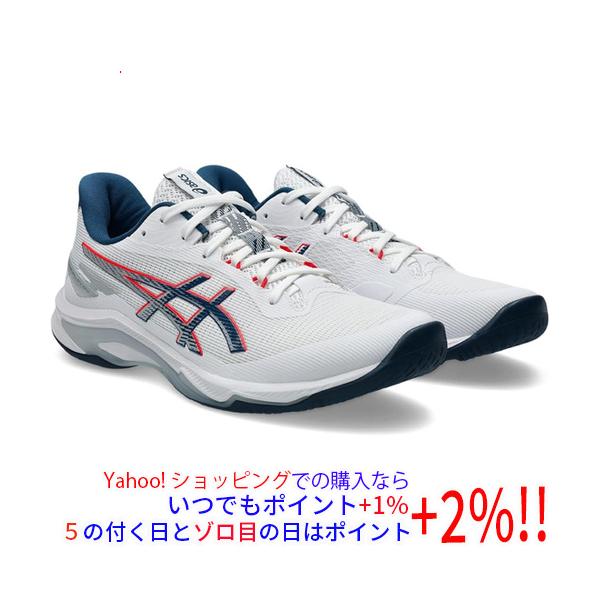 【商品名：】asics アシックス 28.0cm バレーボールシューズ NETBURNER BALLISTIC FF 4 1053A070 ホワイト/マコブルー　／　【商品状態：】新品　／　【検索用キーワード：】≪即納≫ 28.0cm バレ...