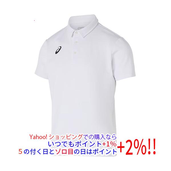 【商品名：】asics アシックス XS サイズ ドライ半袖ポロシャツ TEAM POLO SHIRT 2031E953 ブリリアントホワイト　／　【商品状態：】新品　／　【検索用キーワード：】≪即納≫ XSサイズ ドライ半袖ポロシャツ T...