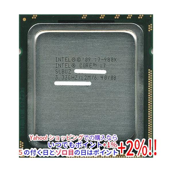 【商品名：】Core i7 980X Extreme Edition 3.33GHz 6.4GT/s SLBUZ　／　【商品状態：】動作確認済の中古品です。　／　【検索用キーワード：】≪intel インテル CPU バルク≫ Core i7...