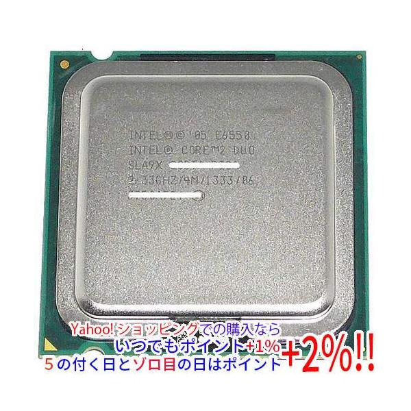 【商品名：】Core 2 Duo E6550 2.33GHz FSB1333MHz LGA775 SLA9X　／　【商品状態：】 動作確認済みの中古品です。／　／　【検索用キーワード：】≪intel インテル Core2Duo core2 ...