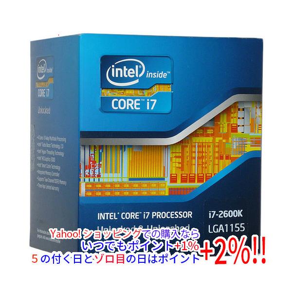 【商品名：】Core i7 2600K 3.4GHz LGA1155 SR00C 元箱あり　／　【商品状態：】動作確認済みの中古品です。　／　【検索用キーワード：】≪intel インテル CPU BOX≫ Core i7 2600K BOX　／　