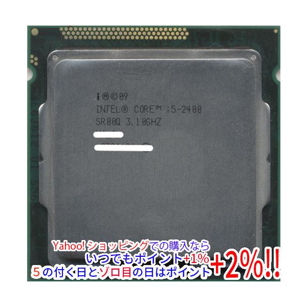 【商品名：】Core i5 2400 3.1GHz 6M LGA1155 95W SR00Q　／　【商品状態：】動作確認済みの中古品です。　／　【検索用キーワード：】≪intel インテル CPU バルク≫ Core i5 2400 バルク　／　