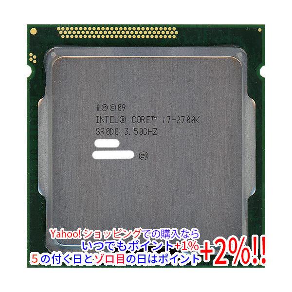 【商品名：】Core i7 2700K 3.5GHz LGA1155 SR0DG　／　【商品状態：】動作確認済みの中古品です。／／※外箱なし　／　【検索用キーワード：】≪intel インテル CPU バルク≫ Core i7 2700K バ...