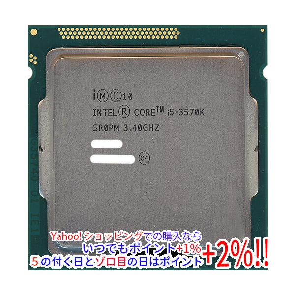 【商品名：】Core i5 3570K 3.4GHz 6M LGA1155 77W SR0PM　／　【商品状態：】動作確認済みの中古品です。／ ※中古品ですので、傷、汚れ等ある場合がございます。　／　【検索用キーワード：】≪intel イン...
