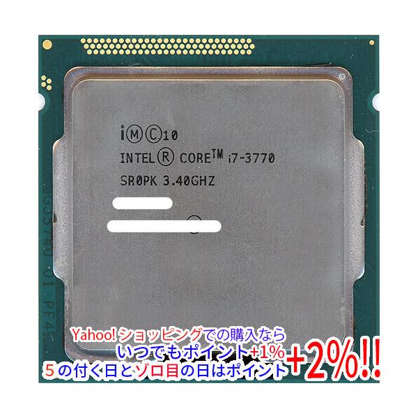 【商品名：】Core i7 3770 3.4GHz LGA1155 SR0PK　／　【商品状態：】動作確認済みの中古品です。／ ※中古品ですので、傷、汚れ等ある場合がございます。　／　【検索用キーワード：】≪intel インテル CPU バ...
