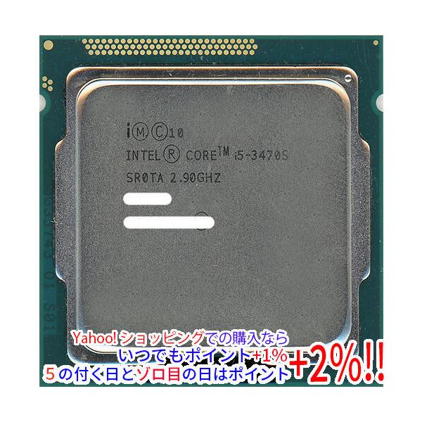 【商品名：】Core i5 3470S 2.9GHz 6M LGA1155 65W SR0TA　／　【商品状態：】動作確認済みの中古品です。／ ※中古品ですので、傷、汚れ等ある場合がございます。　／　【検索用キーワード：】≪intel イン...