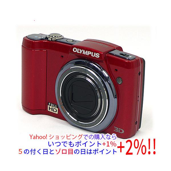 【商品名：】OLYMPUS デジカメ SZ-20 RED 1600万画素　／　【商品状態：】動作確認済の中古品です。／ ／ ※中古品ですので、傷、汚れ等ある場合がございます。ご理解の上、ご検討お願いします。　／　【検索用キーワード：】≪オリ...