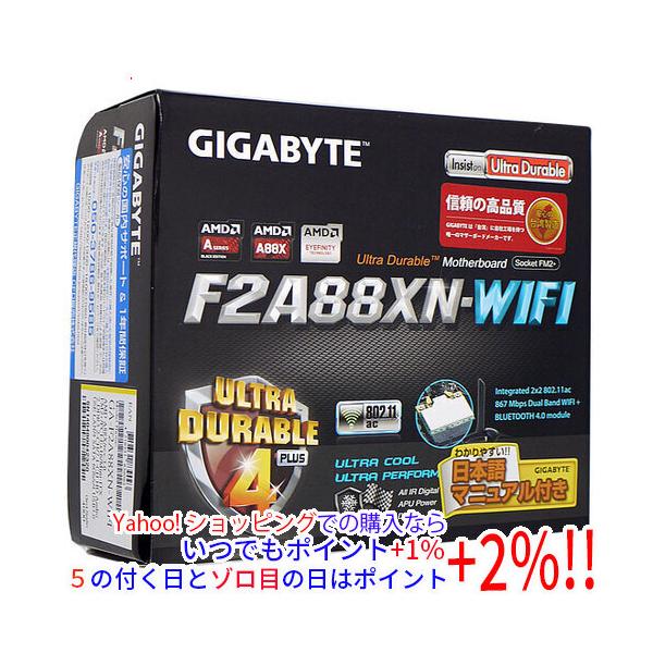 【商品名：】GIGABYTE Mini ITXマザーボード GA-F2A88XN-WIFI Rev.3.0 元箱あり　／　【商品状態：】動作確認済みの中古品です。／ ／ ※中古品ですので、傷、汚れ等ある場合がございます。／ ご理解の上、ご検...