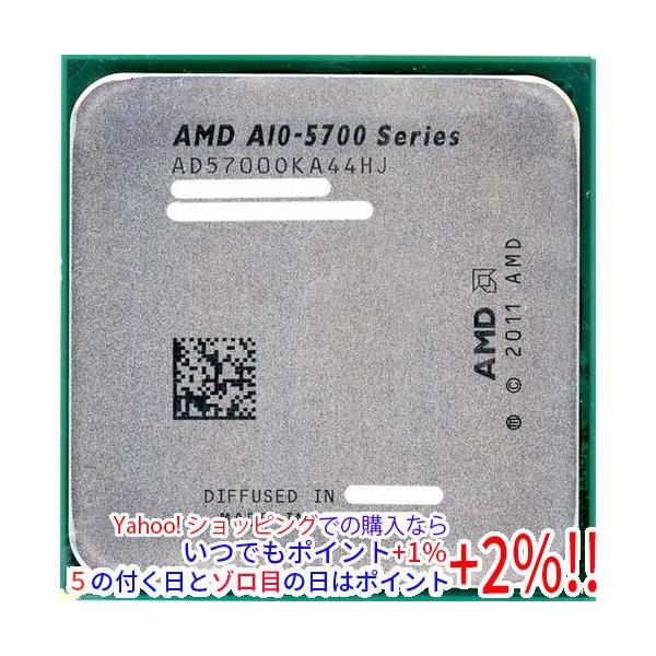 【商品名：】AMD A10-Series A10-5700 3.4GHz Socket FM2 AD5700OKA44HJ　／　【商品状態：】動作確認済みの中古品です。／ ※中古品ですので、傷、汚れ等ある場合がございます。ご理解の上、ご検討...