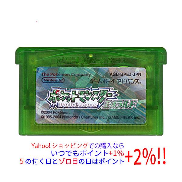 【商品名：】ポケットモンスターエメラルド ソフト単品版 GBA  ソフトのみ　／　【商品状態：】開封済みの中古品です。※ソフトのみの出品です。／／ ※バックアップ電池の保証はできません。／ 電池切れの場合、通常のセーブは出来ますが、時計イベ...
