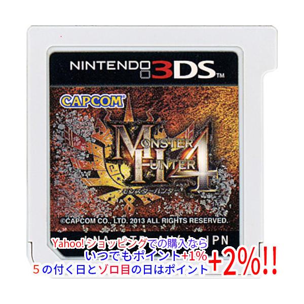 【商品名：】モンスターハンター4 3DS  ソフトのみ　／　【商品状態：】開封済みの中古品です。※ソフトのみの出品です。／／※本商品は、製品の性質上、返品はお受けできませんのでご了承ください。　／　【検索用キーワード：】≪カプコン ニンテン...