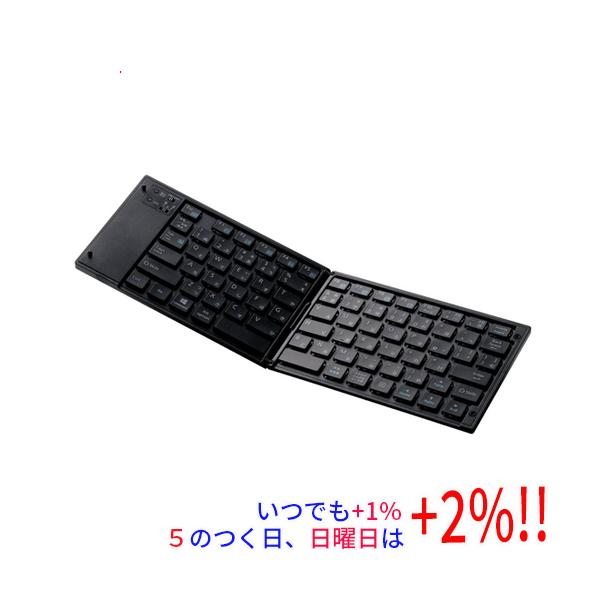【商品名：】ELECOM ワイヤレスBluetoothキーボード TK-FLP01BK　／　【商品状態：】新品。　／　【検索用キーワード：】≪エレコム TK-FLP01BK 即納≫ TK-FLP01BK [ブラック]　／　【型番：】TK-F...