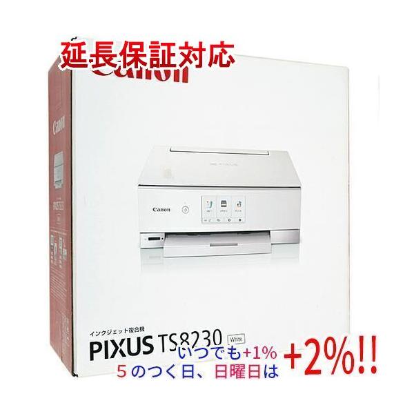 【商品名：】Canon製 インクジェット複合機 PIXUS TS8230 ホワイト　／　【商品状態：】新品　／　【検索用キーワード：】≪ピクサス キヤノン　キャノンCANON 即納≫ PIXUS TS8230 [ホワイト]　／　【型番：】 ...