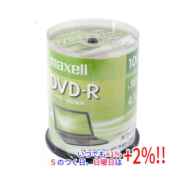 【商品名：】maxell データ用DVD-R DR47PWE.100SP DVD-R 16倍速 100枚組　／　【商品状態：】新品　／　【検索用キーワード：】≪マクセル DVDメディア DRD215WPE.5S [DVD-R DL 8倍速 ...