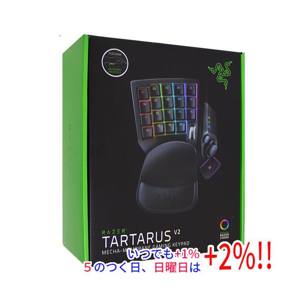 【商品名：】Razer 左手用キーパッド Tartarus V2 RZ07-02270100-R3M1 未使用　／　【商品状態：】未使用品です。／／※メーカー保証は受けられません。　／　【検索用キーワード：】≪入力装置 ゲーム周辺機器≫ T...