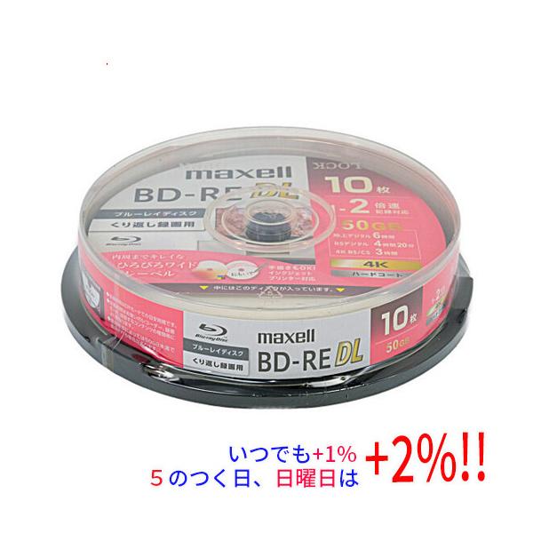 【商品名：】maxell 録画用ブルーレイディスク BEV50WPG.10SP BD-RE DL 2倍速 10枚組　／　【商品状態：】新品です。　／　【検索用キーワード：】≪マクセル ブルーレイディスクメディア≫ BEV50WPG.10SP...