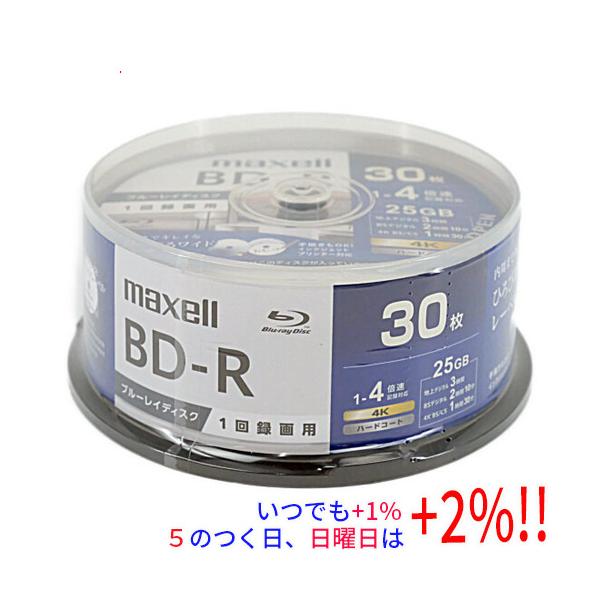 【商品名：】maxell 録画用ブルーレイディスク BRV25WPG.30SP BD-R 4倍速 30枚組　／　【商品状態：】新品　／　【検索用キーワード：】≪マクセル ブルーレイディスク・メディア 即納≫ BRV25WPG.30SP [B...
