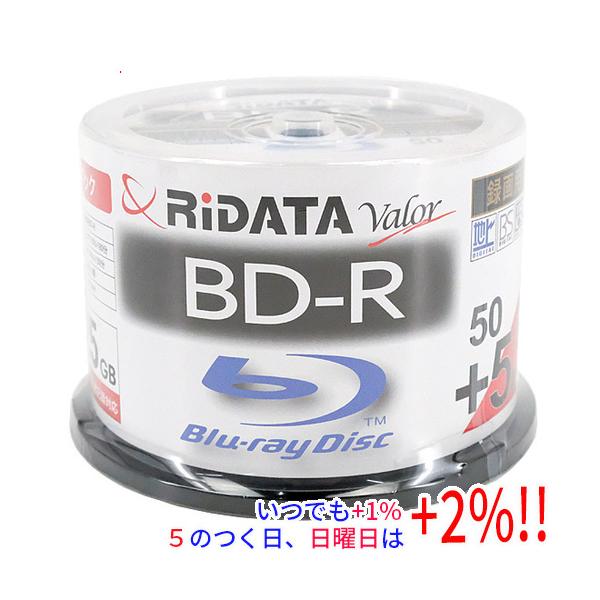 【商品名：】RiTEK ブルーレイディスク RiDATA BDR130PW4X50+5SPC BD-R 4倍速 55枚組　／　【商品状態：】新品　／　【検索用キーワード：】≪即納≫ RIDATA BDR130PW4X50+5SPC [BD-...