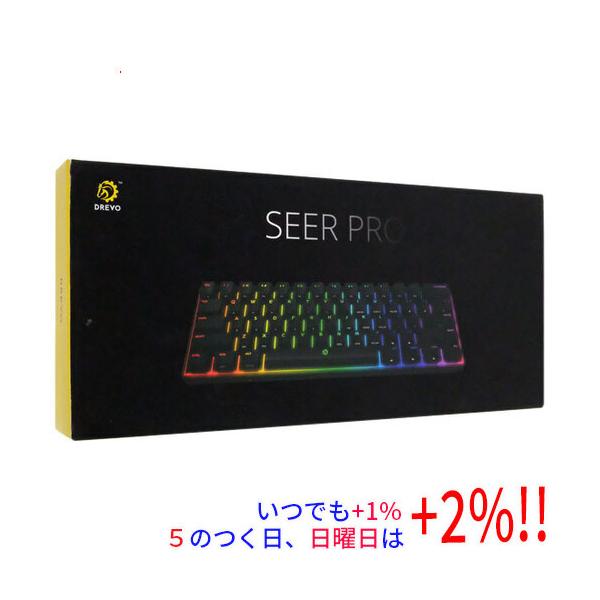 【商品名：】【新品(開封のみ)】 DREVO テンキーレス メカニカルキーボード 青軸 英語配列 ホワイト Seer PRO　／　【商品状態：】新品未使用。開封のみの未使用品です。　／　【検索用キーワード：】≪ゲーミングキーボード≫ See...