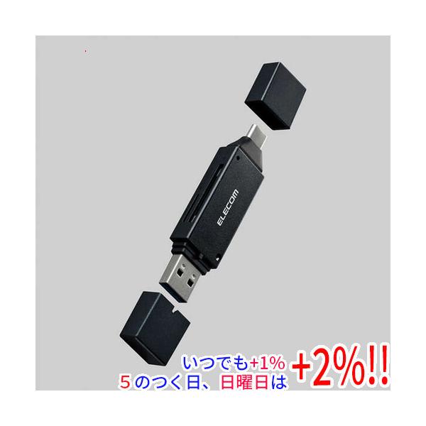 【商品名：】ELECOM USB Type-C＆USB-A両対応 メモリーカードリーダー MR3C-D207BK ブラック　／　【商品状態：】新品　／　【検索用キーワード：】≪エレコム 即納≫ MR3C-D207BK [USB/USB Ty...