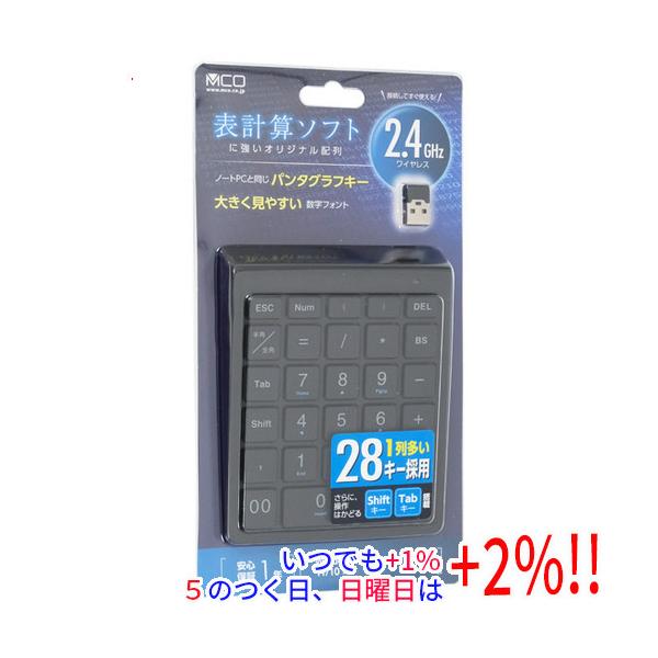 【商品名：】ミヨシ 2.4GHz ワイヤレステンキー TEN24G03/BK ブラック　／　【商品状態：】新品　／　【検索用キーワード：】≪入力装置 即納≫ TEN24G03/BK [ブラック]　／　【型番：】TEN24G03/BK [ブラ...