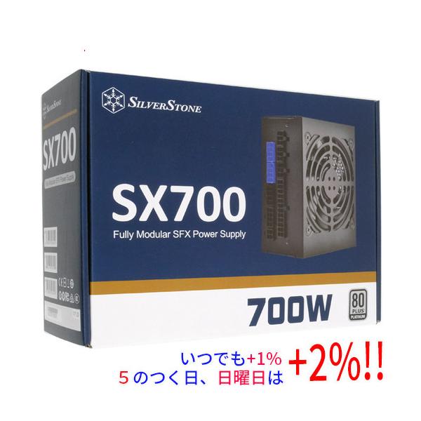 【商品名：】SILVERSTONE製 PC電源 SST-SX700-PT 700W ブラック　／　【商品状態：】新品　／　【検索用キーワード：】≪電源ユニット ブラック 即納≫ SST-SX700-PT [ブラック]　／　【型番：】SST-...