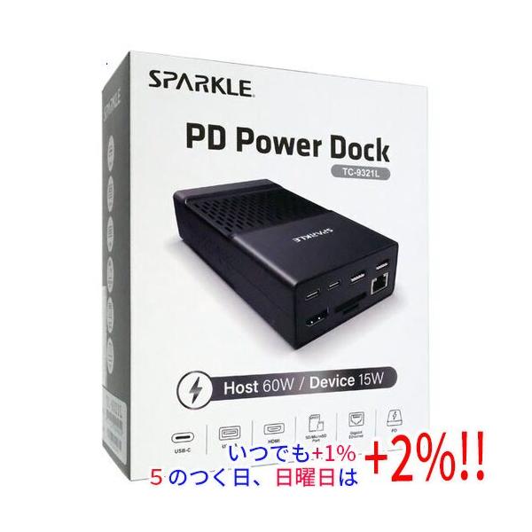 【商品名：】SPARKLE 8-in-1 AC内蔵ドッキングステーション Power Dock TC-9321L　／　【商品状態：】新品。　／　【検索用キーワード：】≪USB3.0 to DVI-Iグラフィックスアダプタ≫ TC-9321L...
