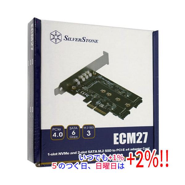 【商品名：】【新品(開封のみ)】 SILVERSTONE インターフェイスカード SST-ECM27 [M.2]　／　【商品状態：】新品未使用。開封のみの未使用品です。　／　【検索用キーワード：】 SST-ECM27 [M.2]　／　【型番...