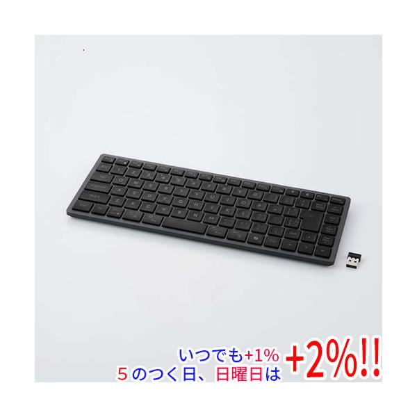 【商品名：】ELECOM Precisionist mini USB無線/Bluetooth薄型ミニキーボード TK-PN1075MPBK ブラック　／　【商品状態：】新品　／　【検索用キーワード：】≪入力装置 エレコム ブラック≫ TK-...