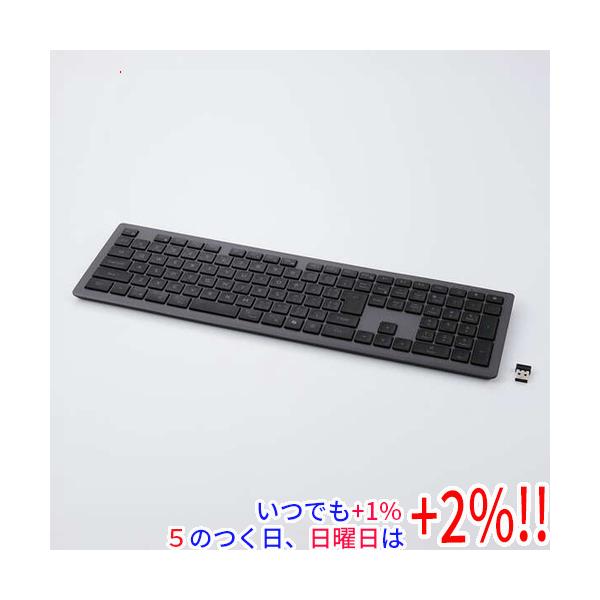 【商品名：】ELECOM Precisionist USB無線/Bluetooth薄型フルキーボード TK-PN10FMPBK ブラック　／　【商品状態：】新品　／　【検索用キーワード：】≪入力装置 エレコム ブラック≫ TK-PN10FM...