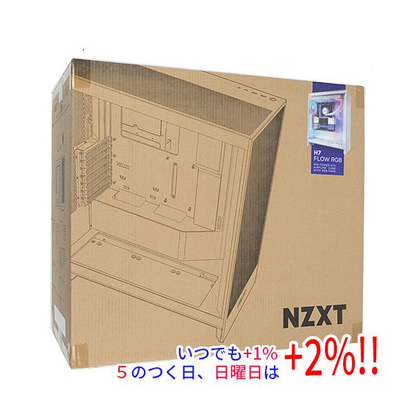【商品名：】NZXT ミドルタワーATXケース H7 Flow RGB (2024) CM-H72FW-R1 ホワイト　／　【商品状態：】新品。　／　【検索用キーワード：】≪PCケース 即納≫ H7 Flow RGB  2024  CM-H...