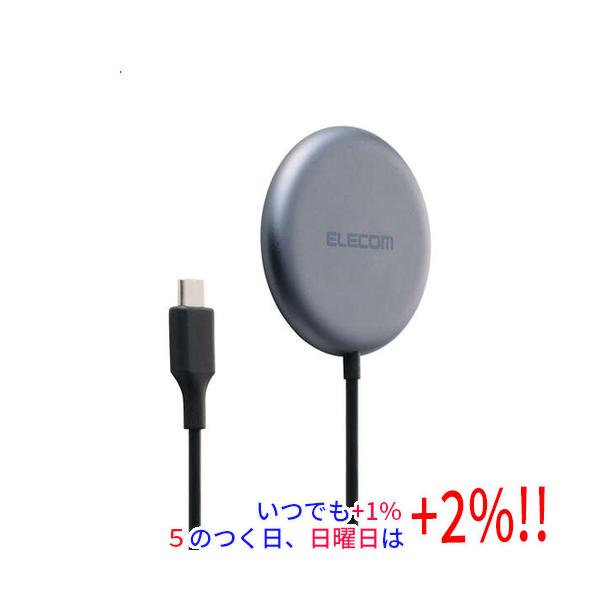 【商品名：】ELECOM マグネット式 ワイヤレス充電器 Qi2.2 25W出力 1.5m W-MA11BK ブラック　／　【商品状態：】新品　／　【検索用キーワード：】≪エレコム 充電池≫ W-MA11BK [ブラック]　／　【型番：】W...