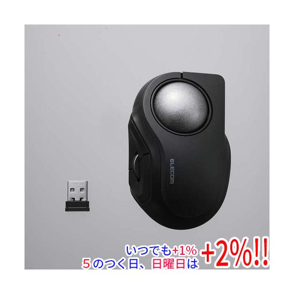 【商品名：】ELECOM bitra USB無線/Bluetoothトラックボール 5ボタン/人差し指操作 M-MT2MRSBK ブラック　／　【商品状態：】新品　／　【検索用キーワード：】≪入力装置 エレコム マウス≫ M-MT2MRSB...