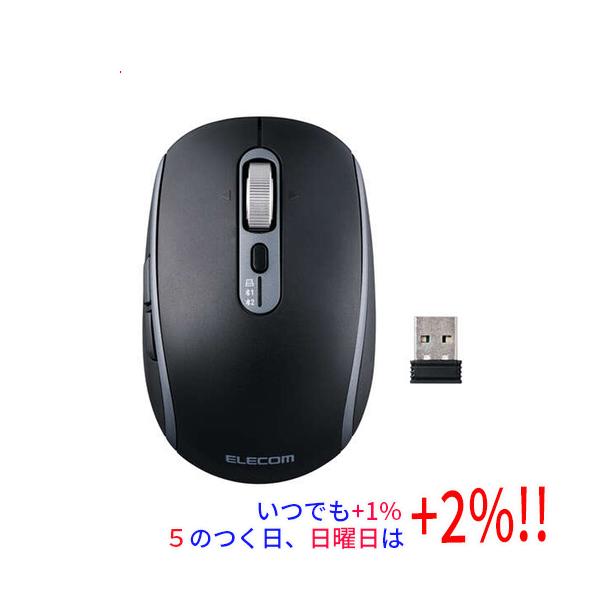 【商品名：】ELECOM Precisionist USB無線/Bluetoothマウスチルト付8ボタンMサイズ M-PN10MBMSBK ブラック　／　【商品状態：】新品　／　【検索用キーワード：】≪即納≫ M-PN10MBMSBK [ブ...