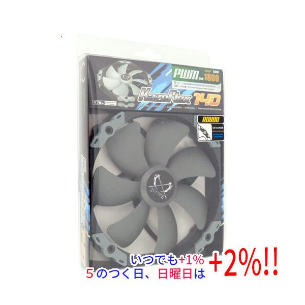 【商品名：】SCYTHE製 KAZE-FLEX 140mm PWM KF1425FD18-P　／　【商品状態：】新品　／　【検索用キーワード：】≪冷却 ケースファン≫ KAZE-FLEX 140mm PWM KF1425FD18-P　／　【...