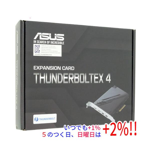 【商品名：】ASUS インターフェースカード ThunderboltEX 4 Thunderbolt4/Mini DisplayPort　／　【商品状態：】新品。　／　【検索用キーワード：】≪インターフェイスカード (USB3.0) PCI...