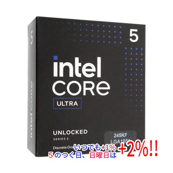 【商品名：】【新品(開封のみ)】 Core Ultra 5 245KF 4.2GHz LGA1851 SRQCY　／　【商品状態：】新品未使用品です。開封のみ行われております。　／　【検索用キーワード：】≪intel インテル CPU 即納...