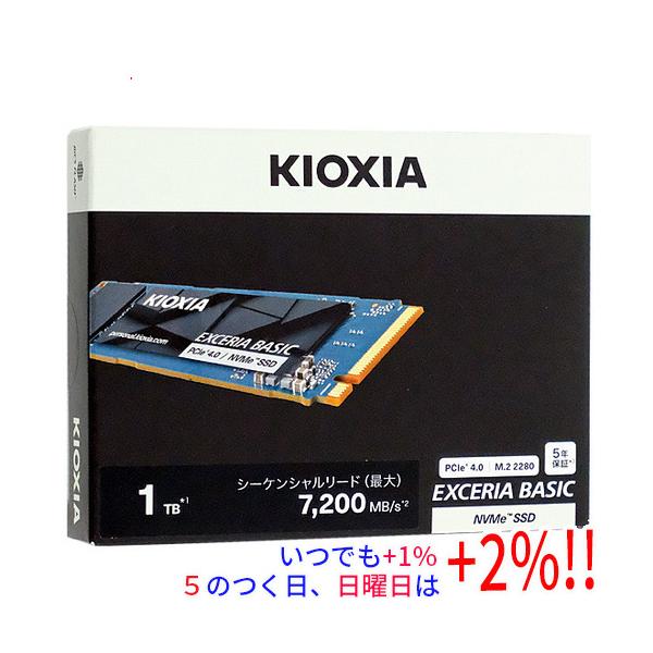 【商品名：】キオクシア EXCERIA BASIC SSD-CK1.0N4B/N　／　【商品状態：】新品の商品です。　／　【検索用キーワード：】≪即納≫ EXCERIA BASIC SSD-CK1.0N4B/N　／　【型番：】SSD-CK1...