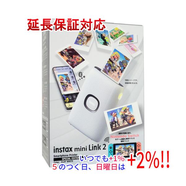 【商品名：】FUJIFILM スマートフォン用プリンター instax mini Link 2 SPECIAL EDITION クレイホワイト　／　【商品状態：】新品の商品です。　／　【検索用キーワード：】≪富士フイルム 即納≫ insta...
