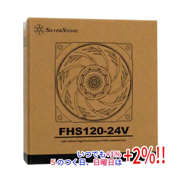 【商品名：】SILVERSTONE ケースファン 120mm FHS 120 24V SST-FHS120-24V 黒　／　【商品状態：】新品の商品です。　／　【検索用キーワード：】≪冷却 ケースファン≫ FHS 120 24V SST-F...